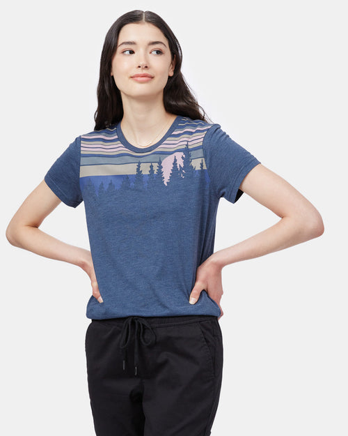 Womens Retro Juniper Classic T-Shirt | Recycled Polyester