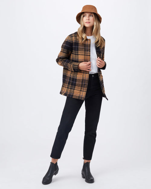 Womens Flannel Utility Jacket | Organic Cotton